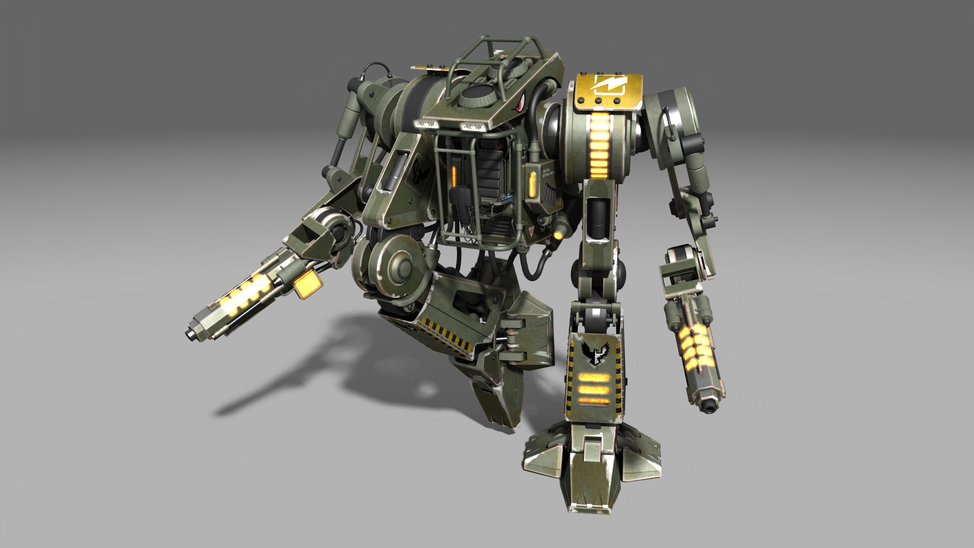 3D Battle Mech Model - TurboSquid 2204500
