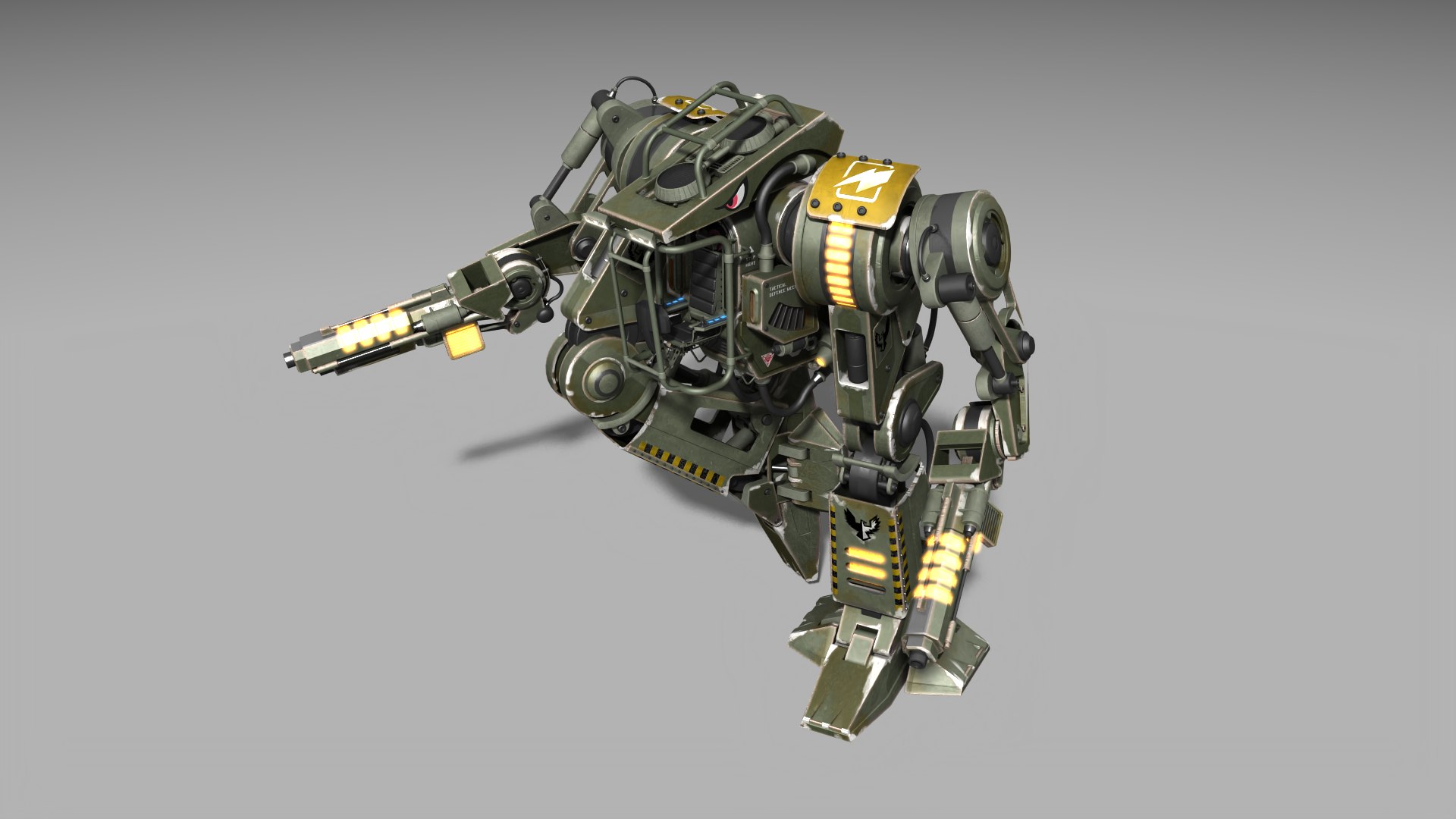 3D Battle Mech Model - TurboSquid 2204500