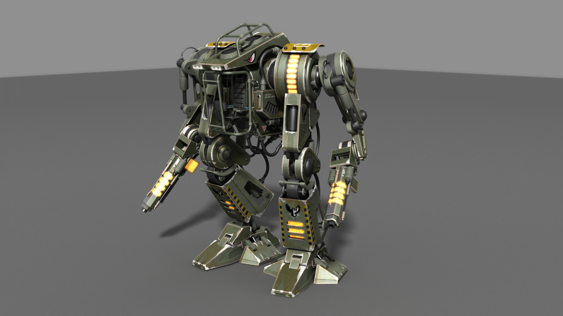 3D Battle Mech Model - TurboSquid 2204500