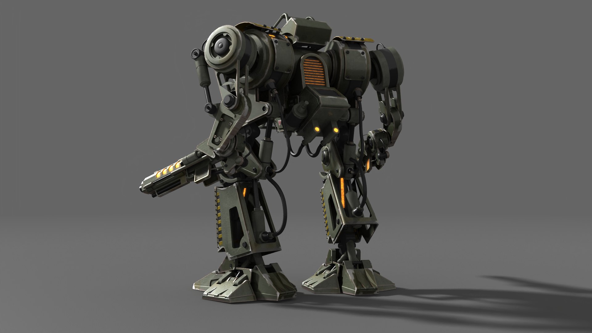 3D Battle Mech Model - TurboSquid 2204500