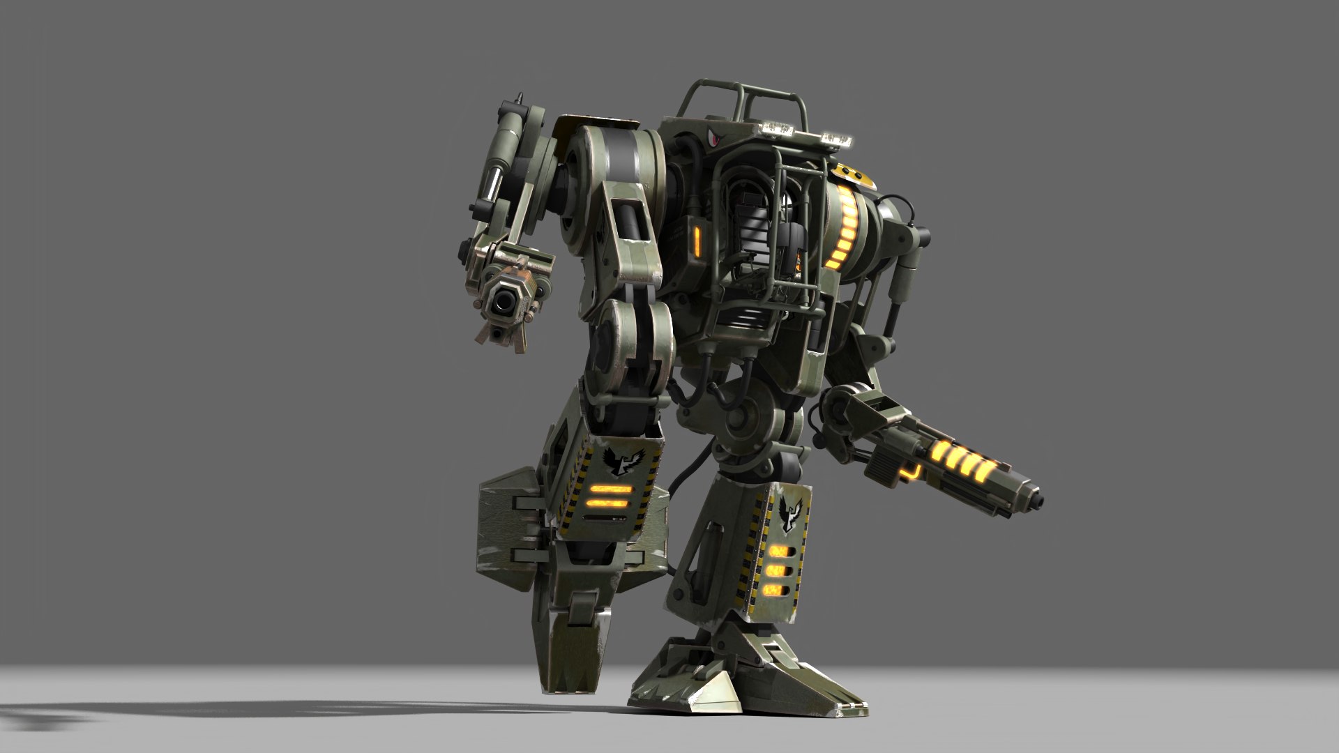 3D Battle Mech Model - TurboSquid 2204500
