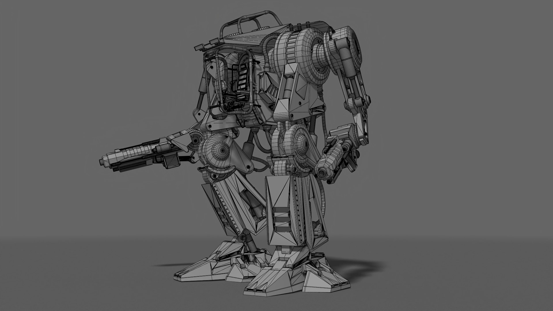 3D Battle Mech Model - TurboSquid 2204500