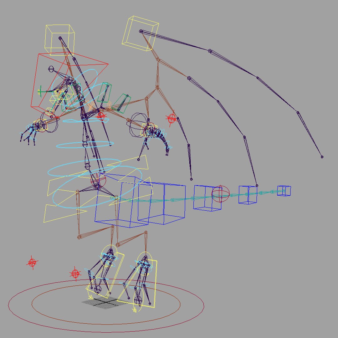 Cattoon Dragon Wing Rig 3D - TurboSquid 1189856