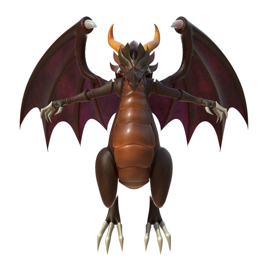 Cattoon Dragon Wing Rig 3D - TurboSquid 1189856