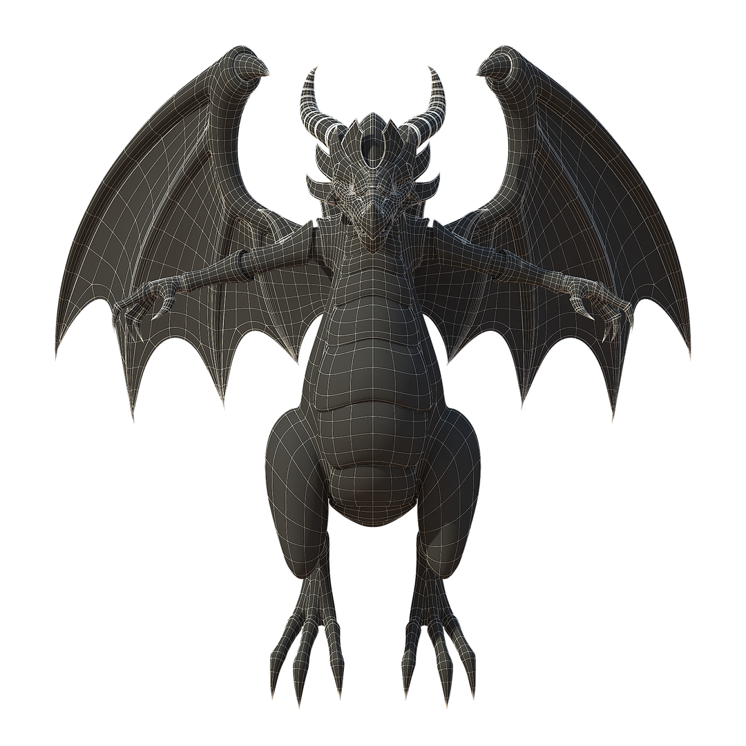 Cattoon Dragon Wing Rig 3D - TurboSquid 1189856