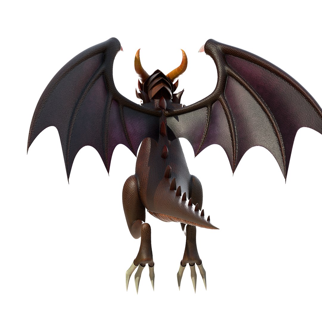Cattoon Dragon Wing Rig 3D - TurboSquid 1189856