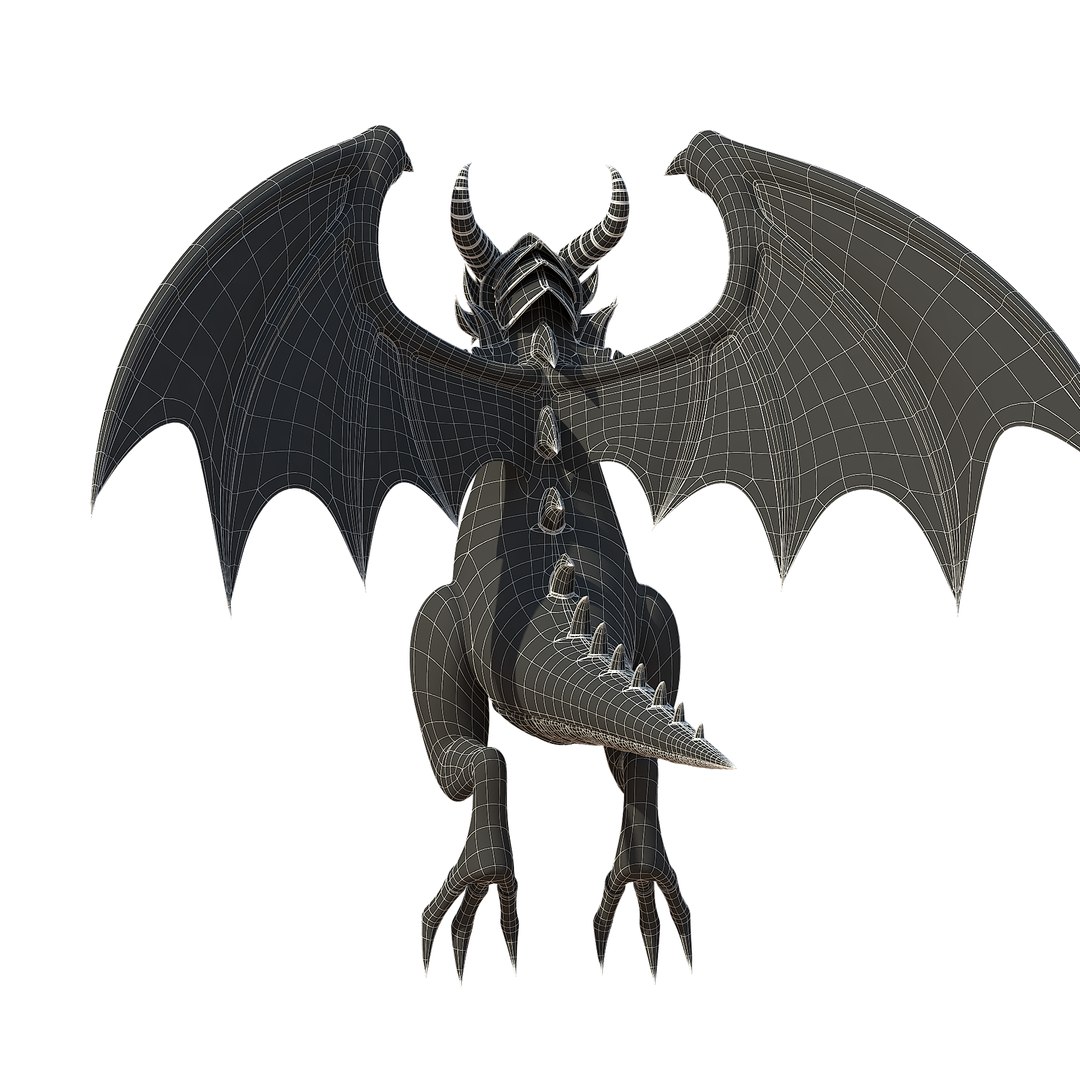 Cattoon Dragon Wing Rig 3D - TurboSquid 1189856