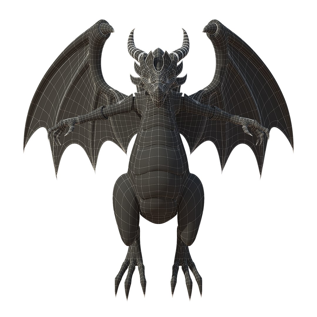 Cattoon Dragon Wing Rig 3D - TurboSquid 1189856