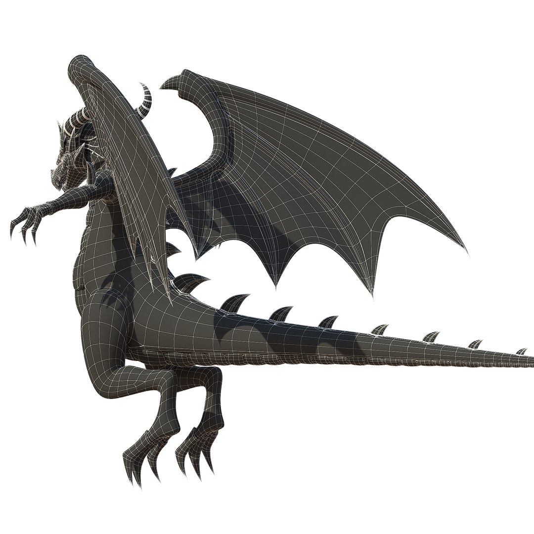 Cattoon Dragon Wing Rig 3D - TurboSquid 1189856