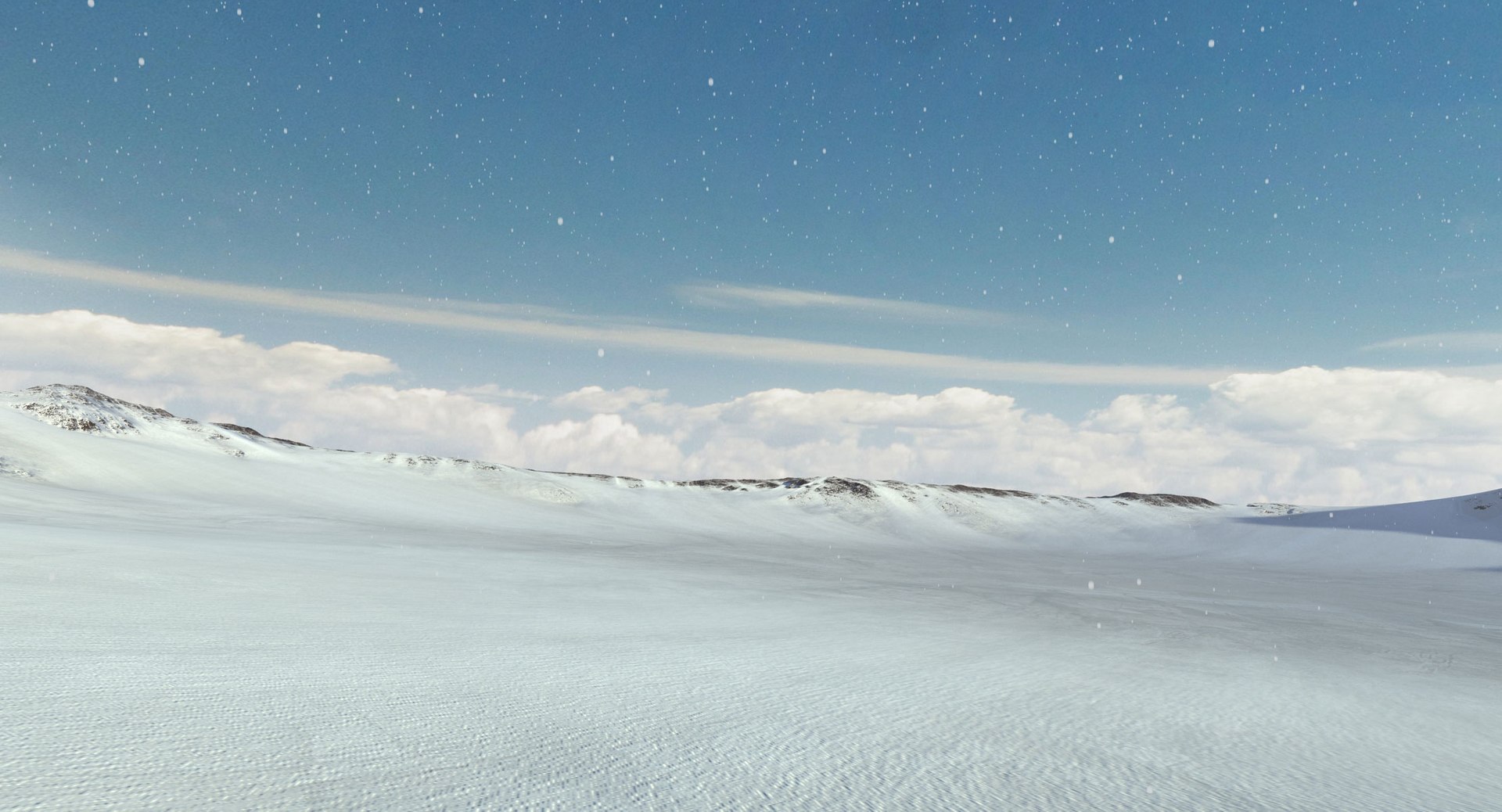 Mountain Range Snow Terrain Landscape 3d Model