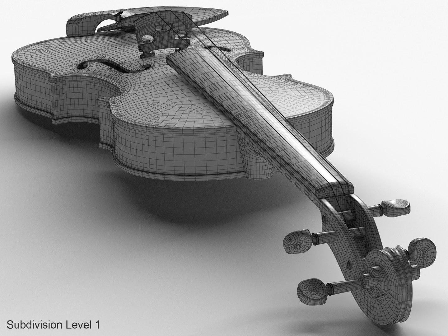 Violin Music Instrument Model - TurboSquid 1460208