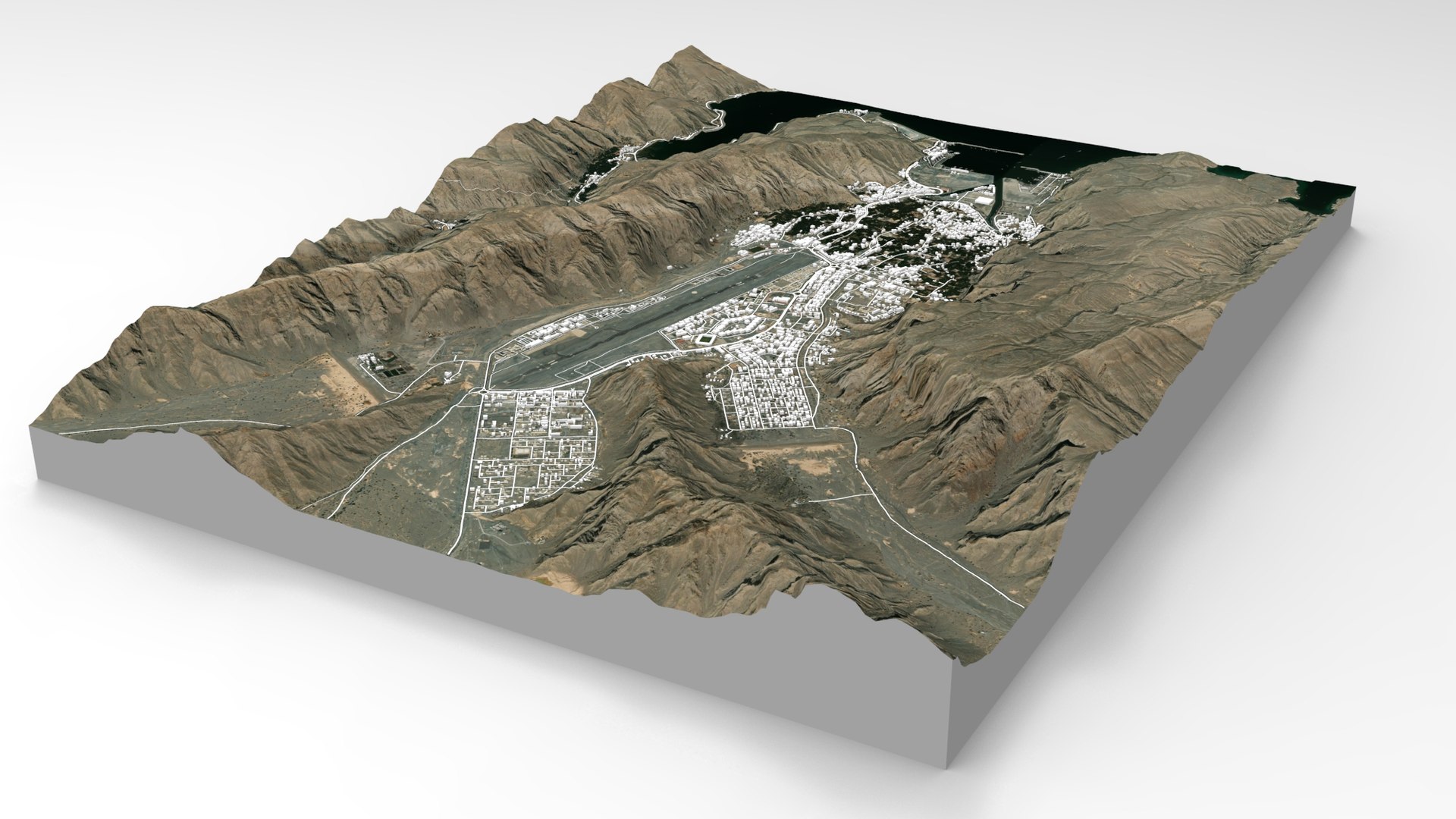 Cityscape Qadah Musandam Oman 3D Model - TurboSquid 2131391