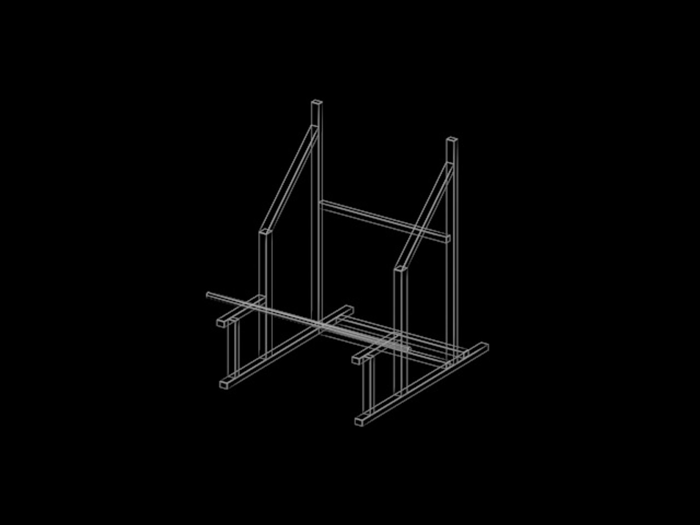 3d Model Simple Weight Rack