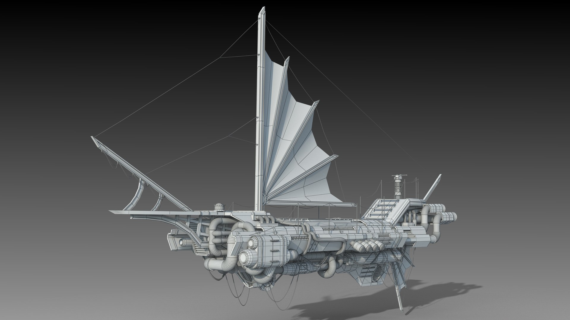 Dystopian Ship 3D Model - TurboSquid 1465160