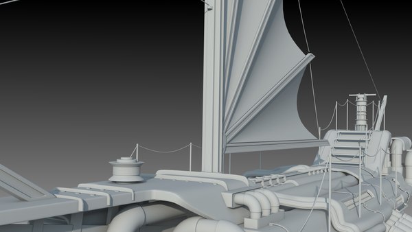 Dystopian ship 3D model - TurboSquid 1465160