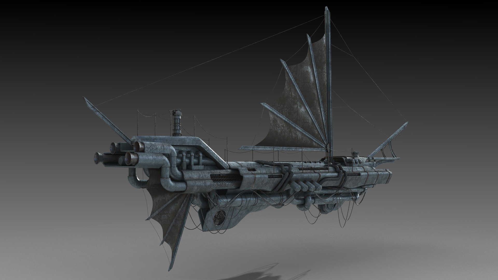 Dystopian Ship 3D Model - TurboSquid 1465160