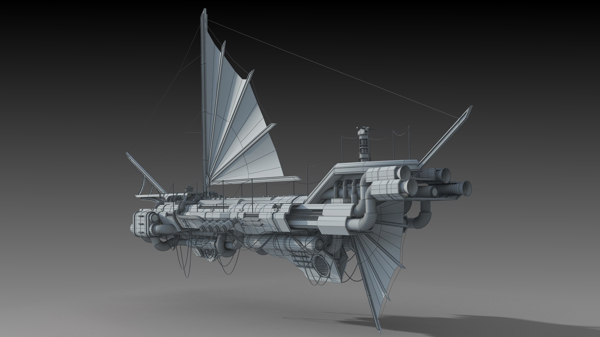Dystopian Ship 3D Model - TurboSquid 1465160