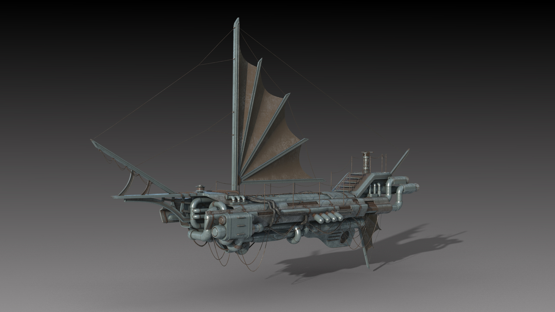 Dystopian Ship 3D Model - TurboSquid 1465160