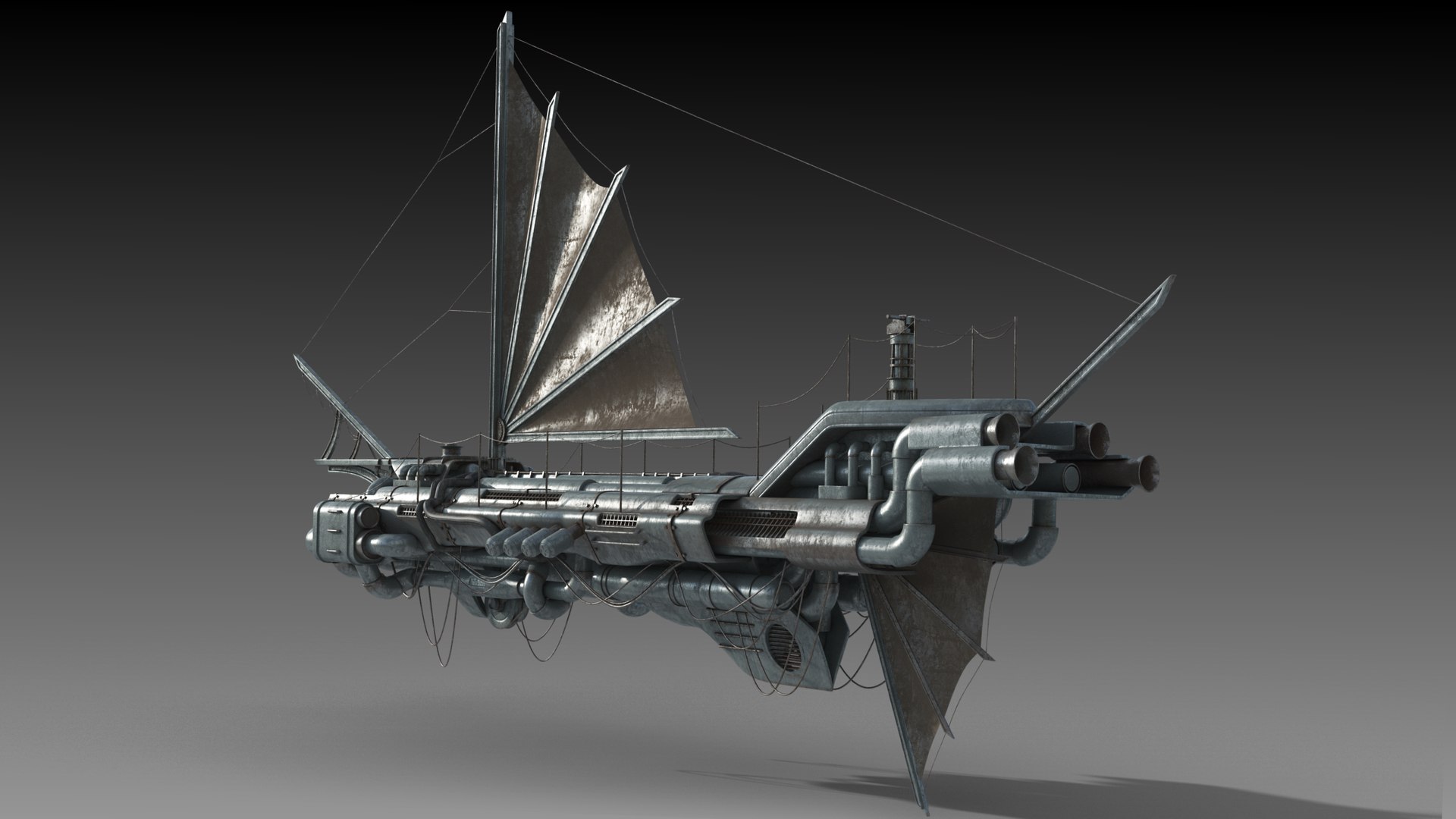 Dystopian Ship 3D Model - TurboSquid 1465160