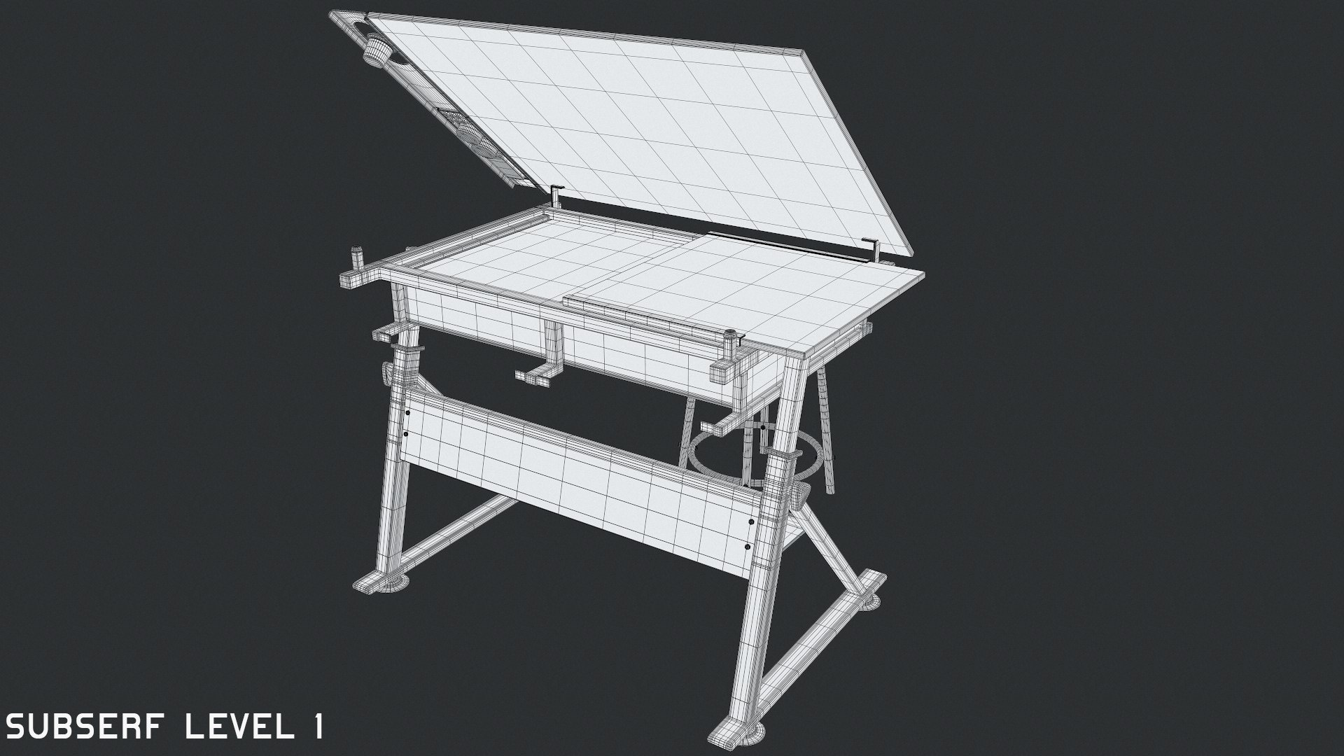 3D Drawing Board Craft Table - TurboSquid 1505849