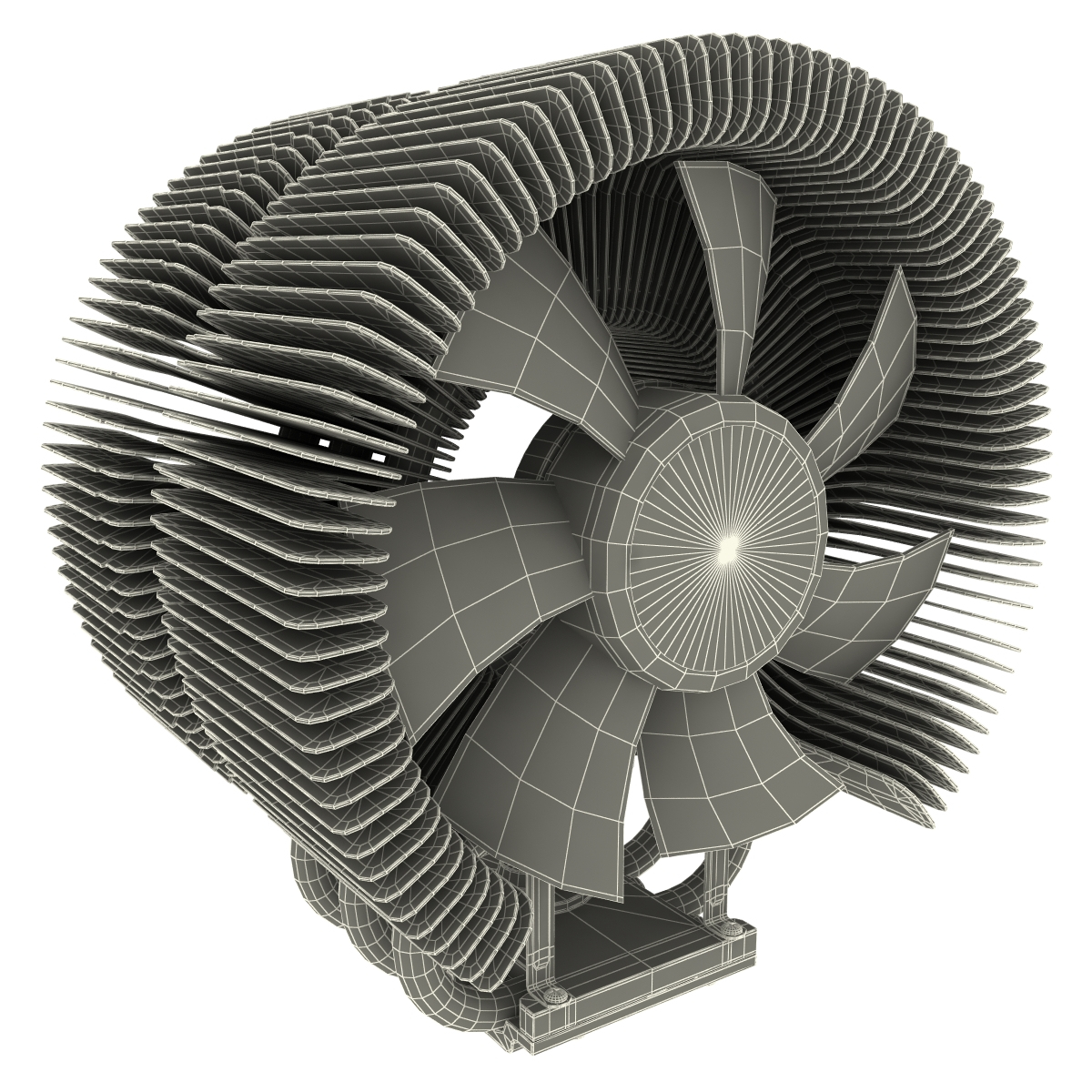 computer components v4 3d model