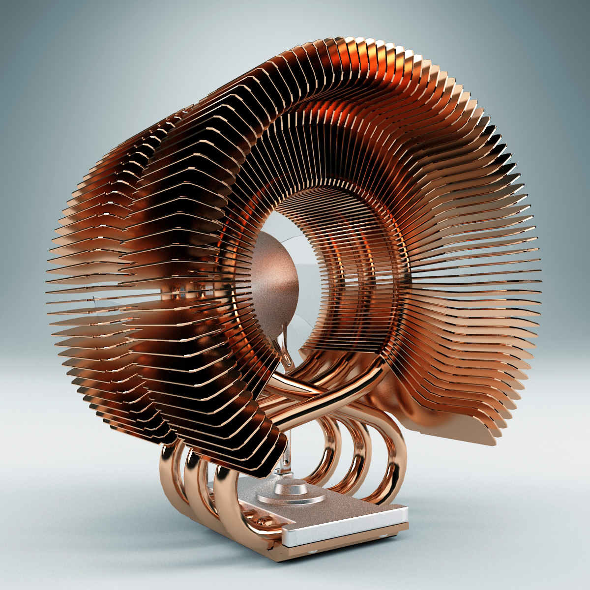 computer components v4 3d model