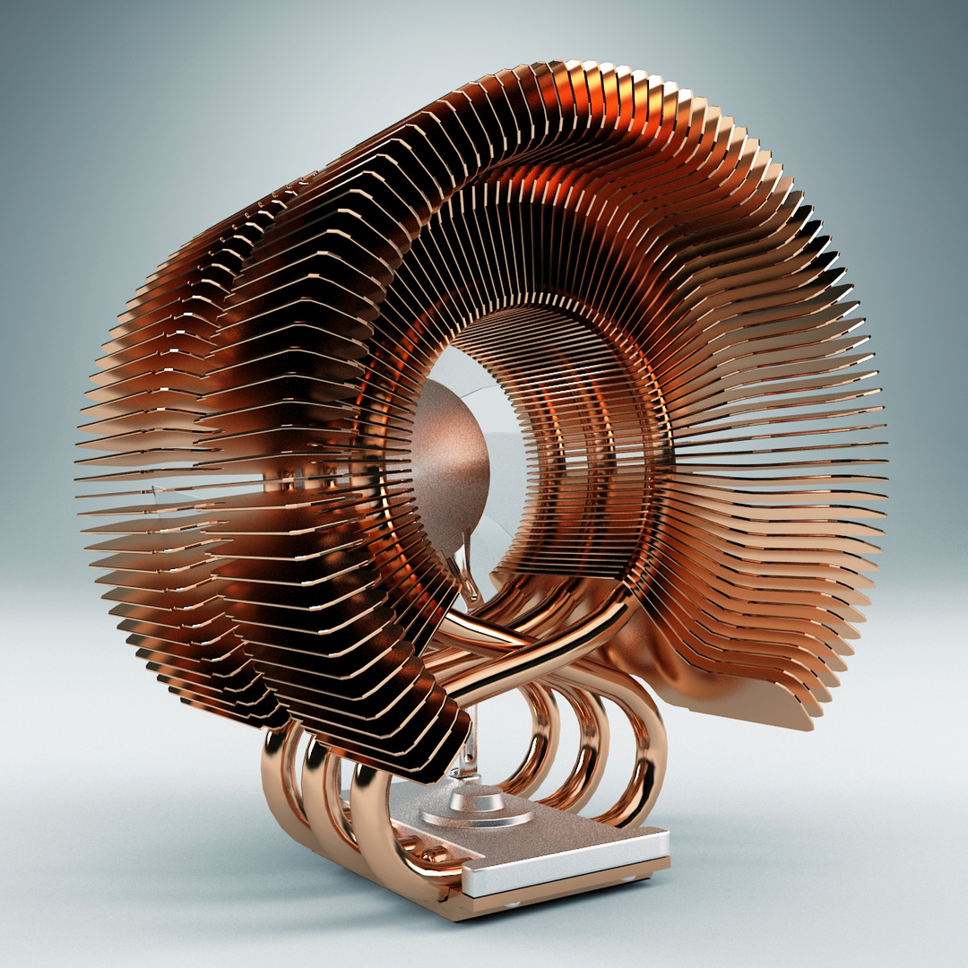 computer components v4 3d model