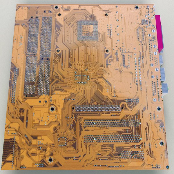 computer components v4 3d model