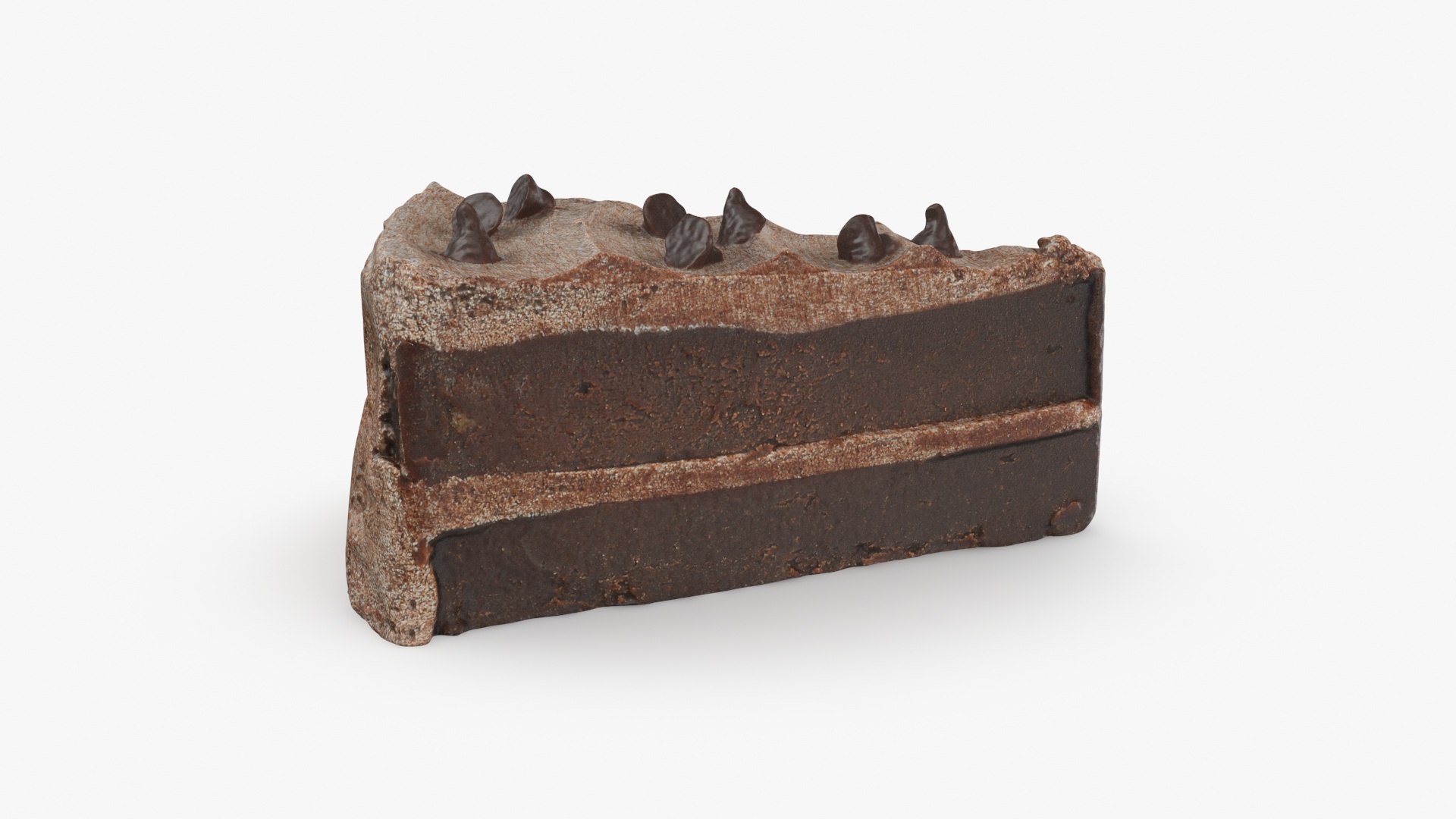 Chocolate Fudge Cake 3D Model - TurboSquid 2180595