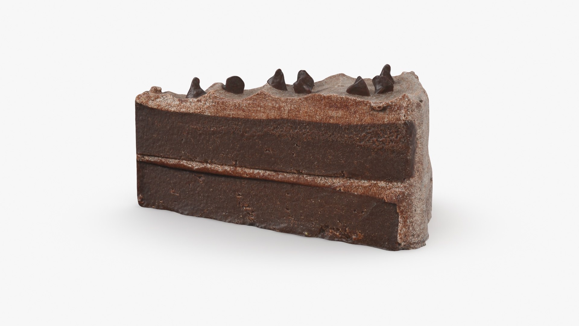 Chocolate Fudge Cake 3D Model - TurboSquid 2180595