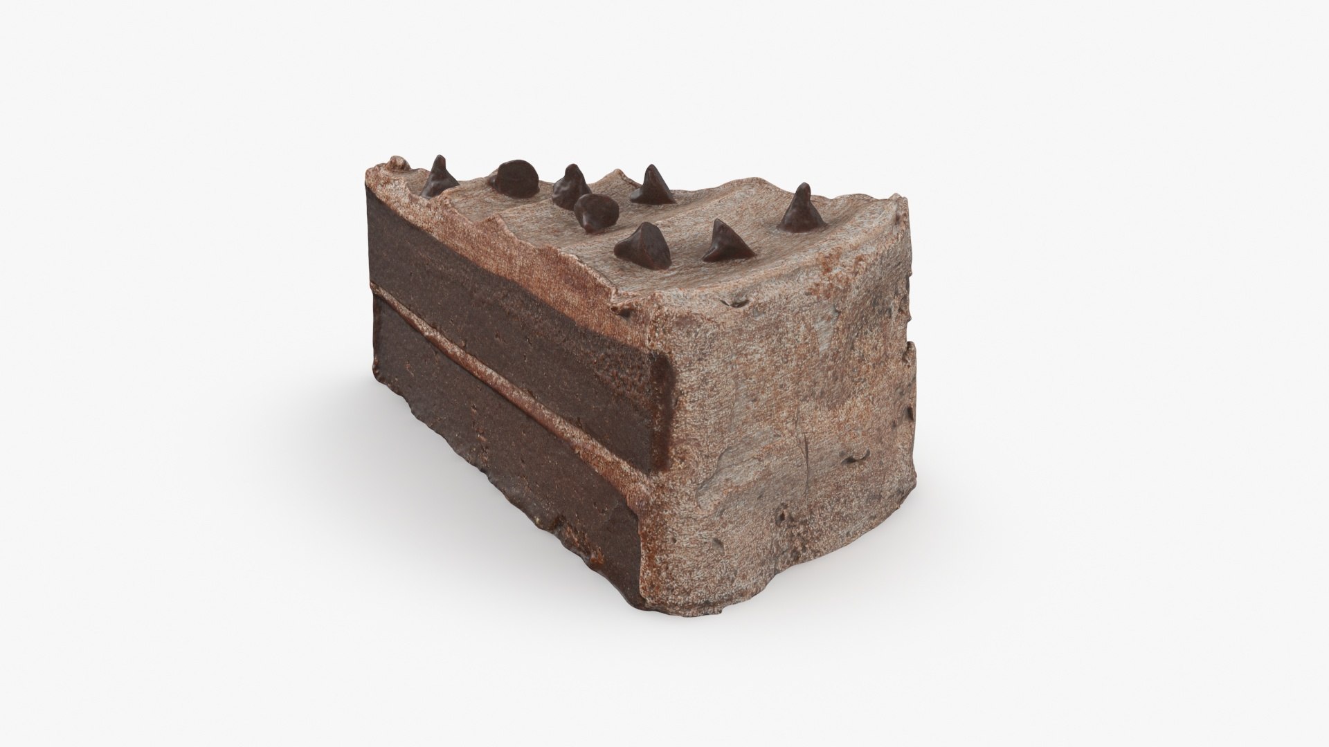 Chocolate Fudge Cake 3D Model - TurboSquid 2180595