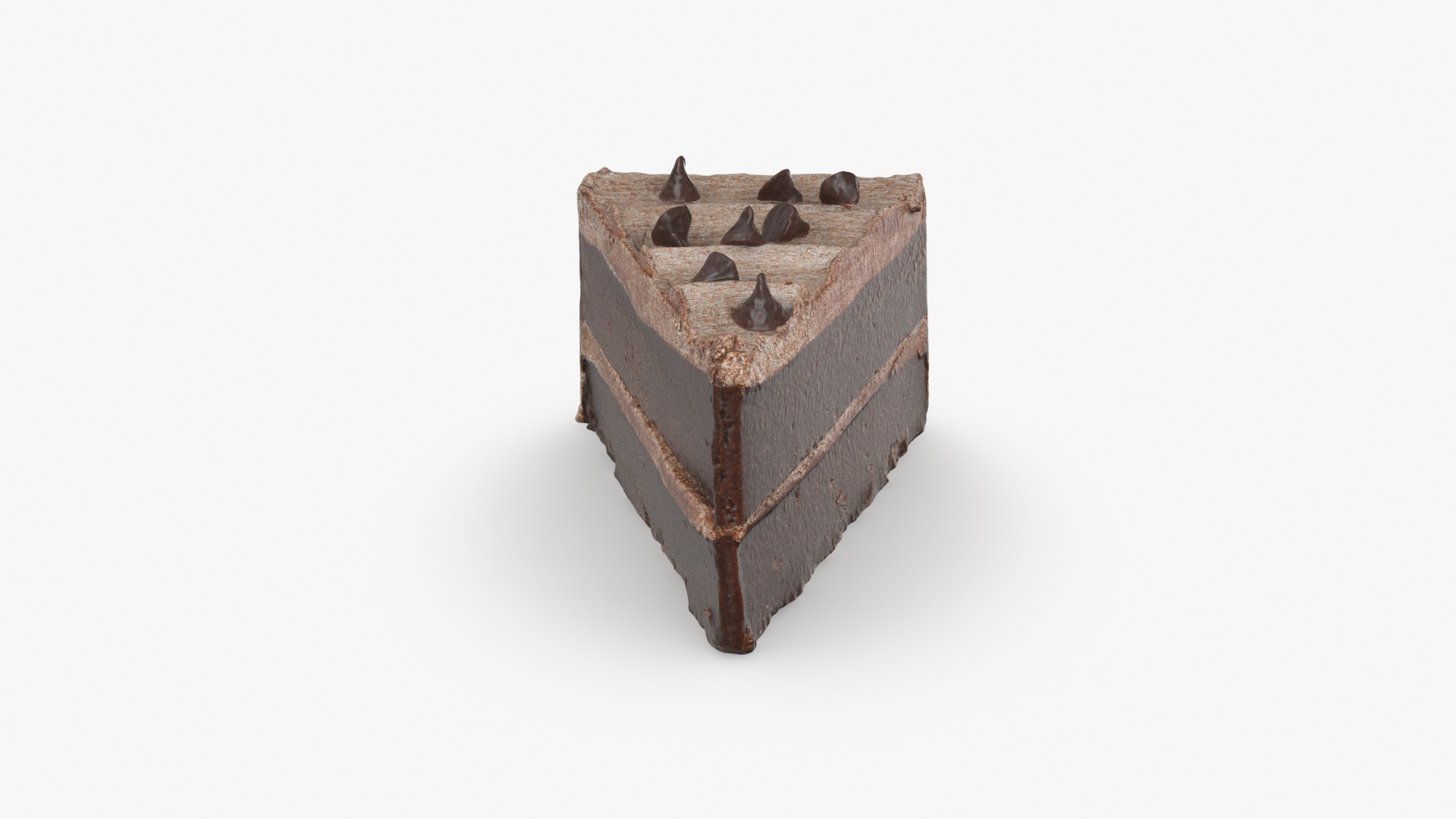 Chocolate Fudge Cake 3D Model - TurboSquid 2180595