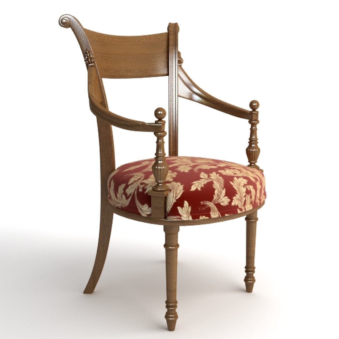 3d classical chair