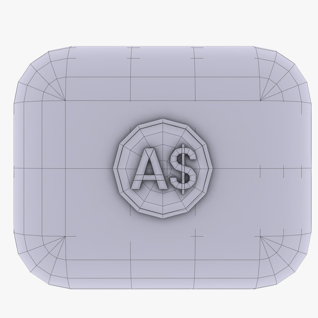 3d Model Australian Dollar