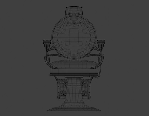 Vintage barber chair model - TurboSquid 1761480