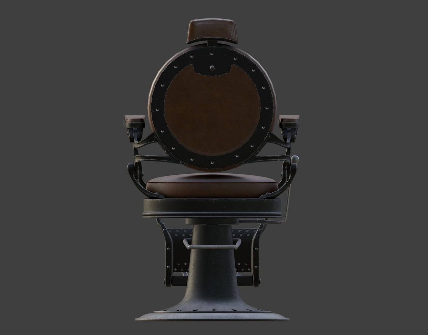 Vintage barber chair model - TurboSquid 1761480