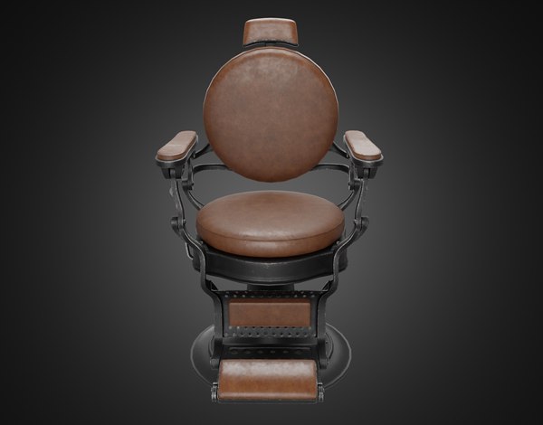 Vintage barber chair model - TurboSquid 1761480