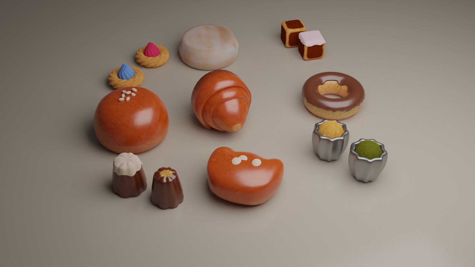 3D Stylized Bread - TurboSquid 2419447