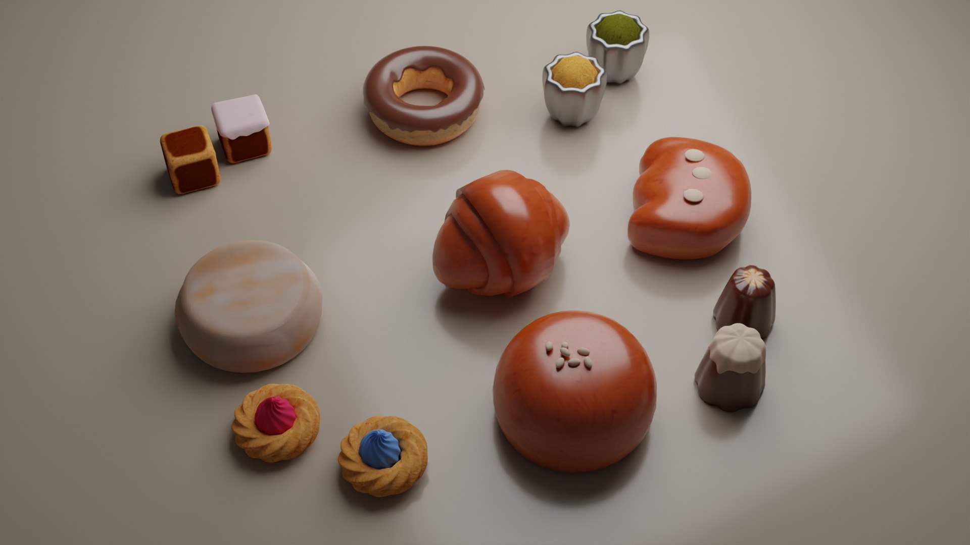 3D Stylized Bread - TurboSquid 2419447