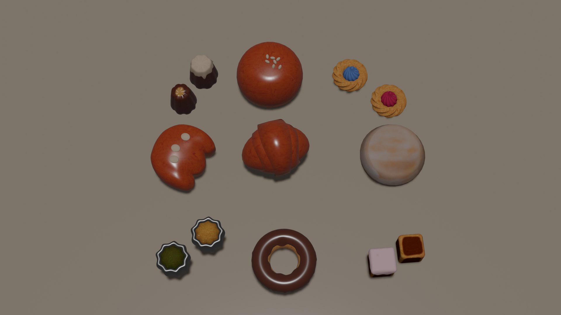 3D Stylized Bread - TurboSquid 2419447