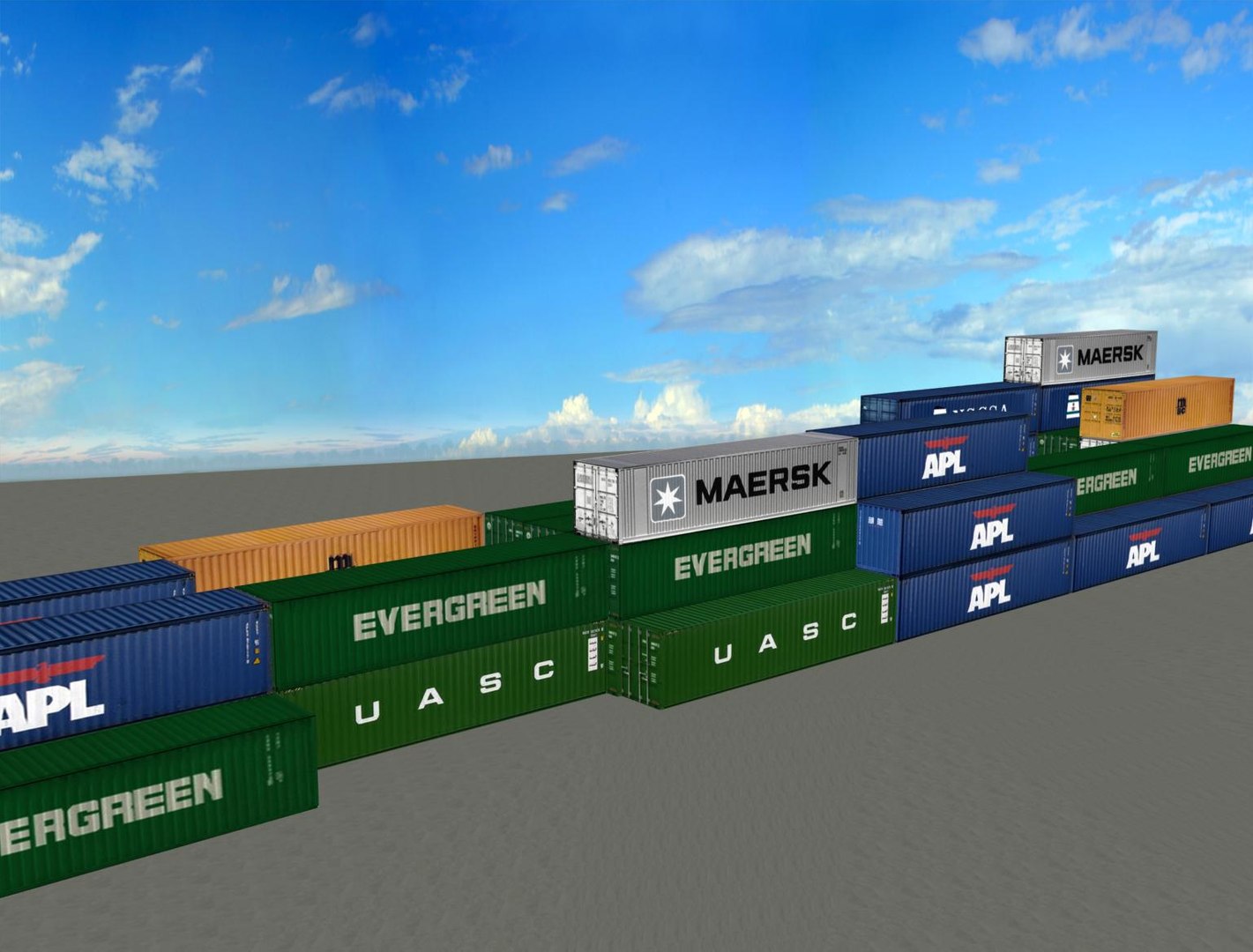 3D Shipping Containers Model - TurboSquid 1154866