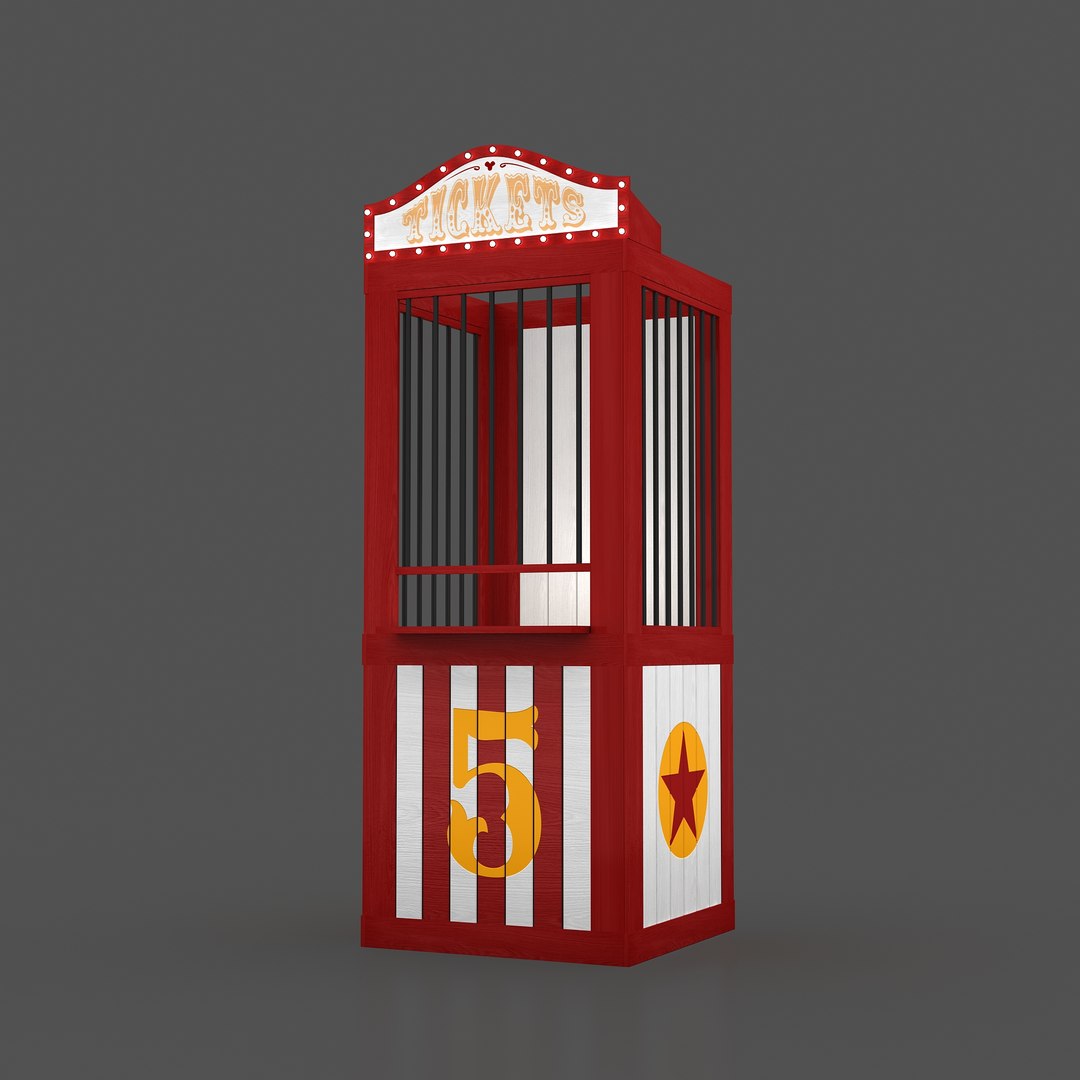 3D Ticket Booth - TurboSquid 2074716