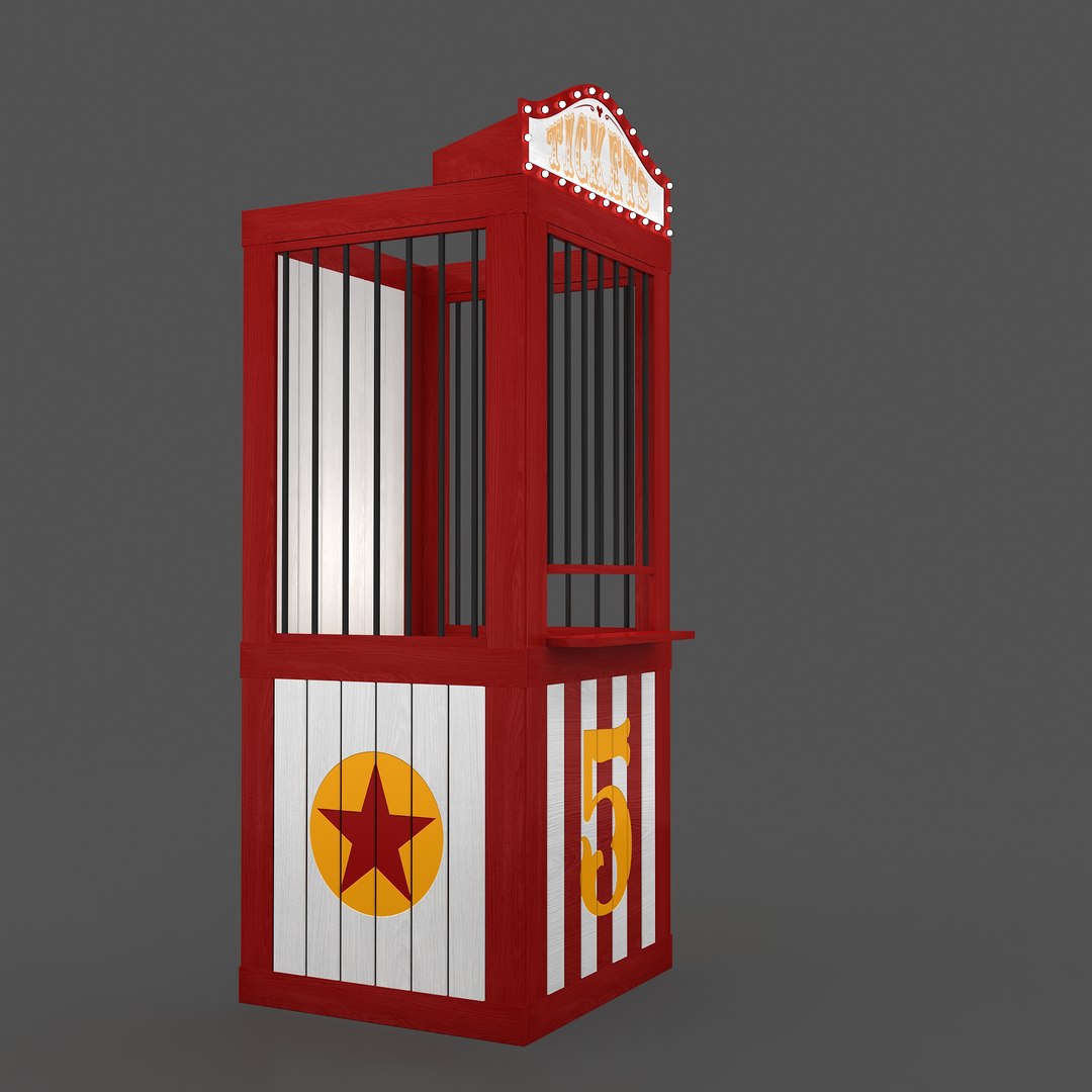 3D Ticket Booth - TurboSquid 2074716