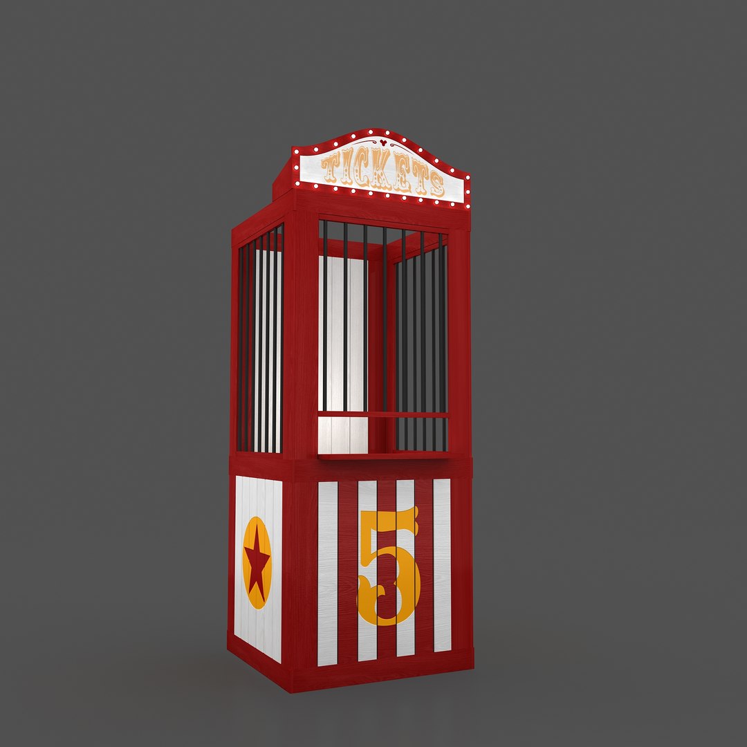 3D Ticket Booth - TurboSquid 2074716