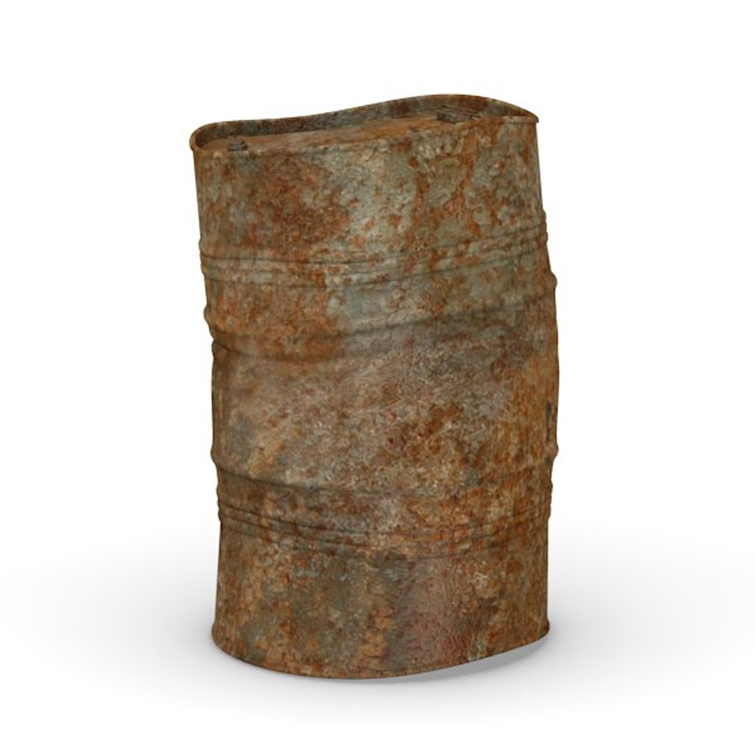 Rusty Barrel 3d Model
