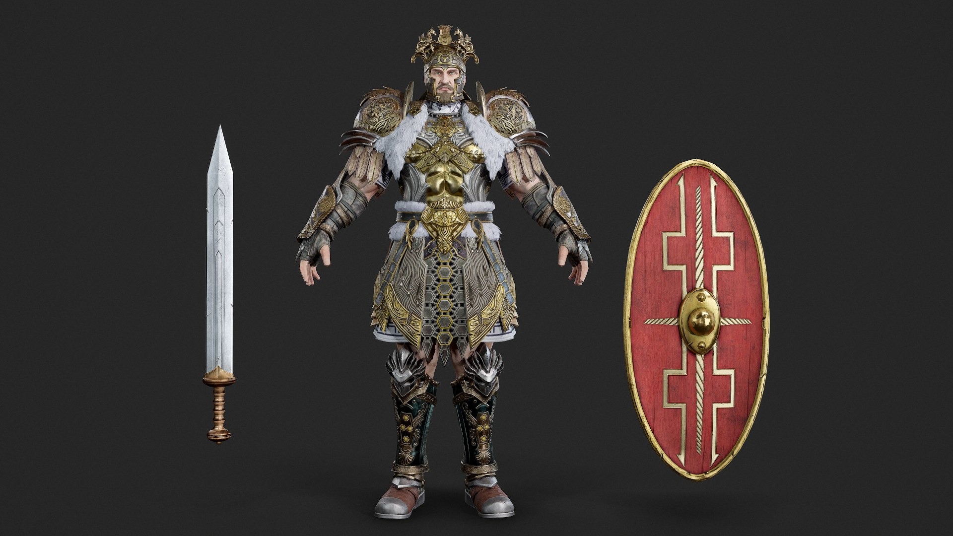3D King Roman Emperor Royalty Model - TurboSquid 2145142