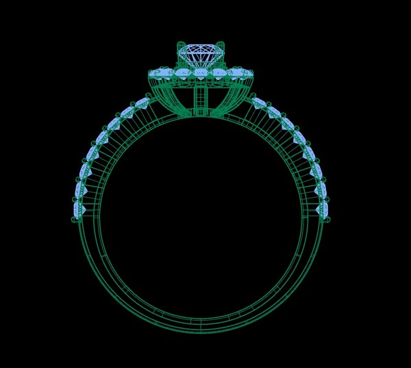 3D Engagement Ring - TurboSquid 2040543
