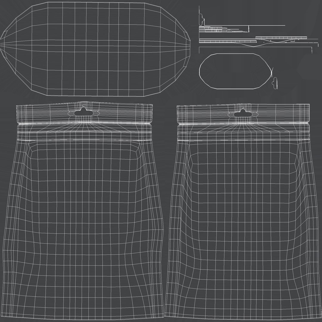 Food Package Wrapper 3D Model - TurboSquid 1846672