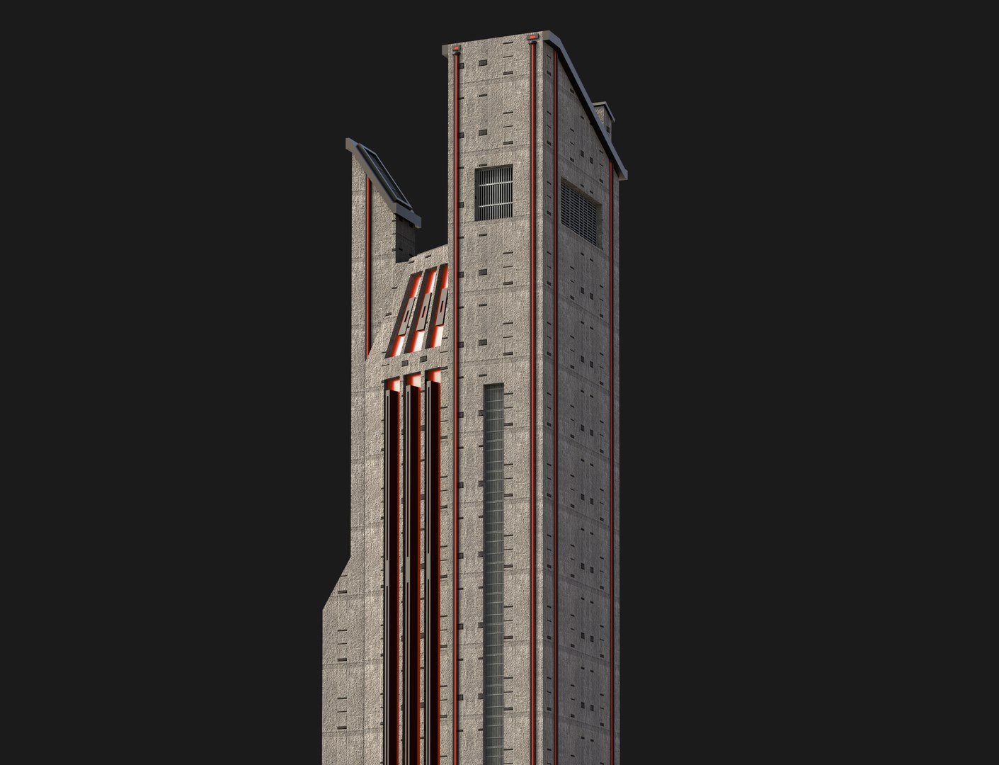 Scifi Factory Machine Building 3D - TurboSquid 1806654