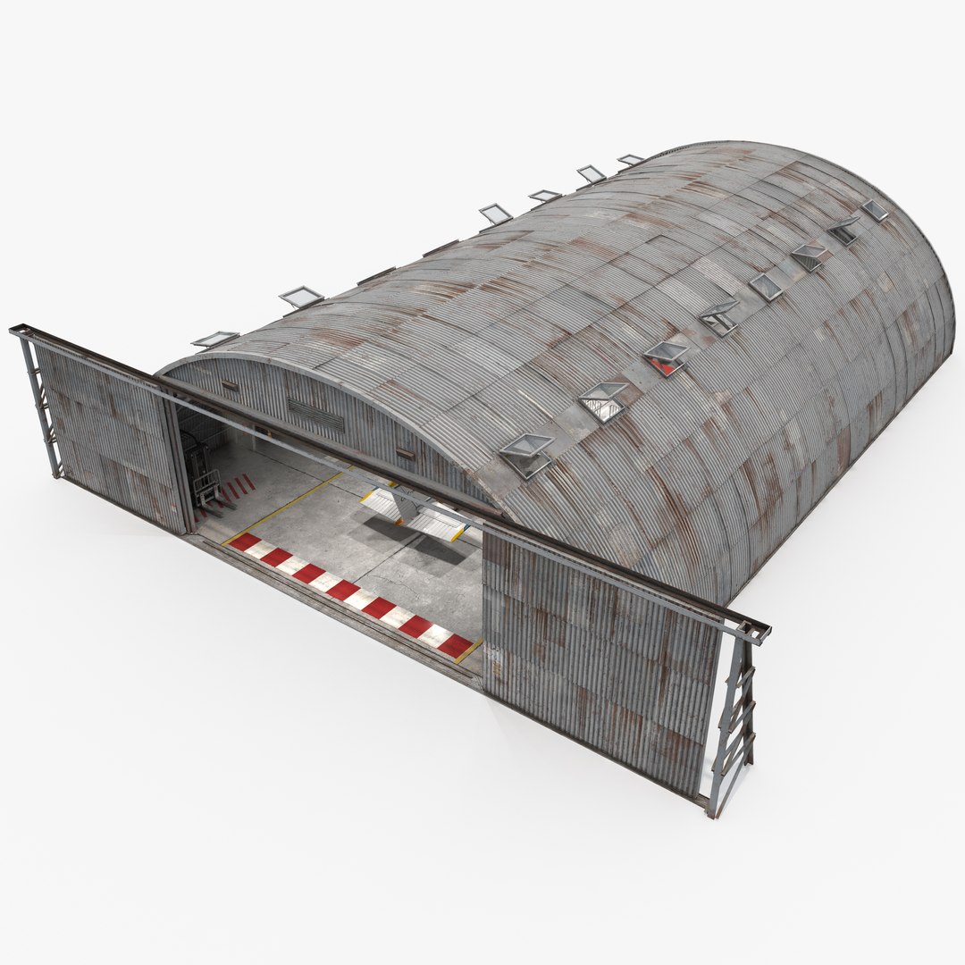 Airplane Hangar 3D Model - TurboSquid 1508756